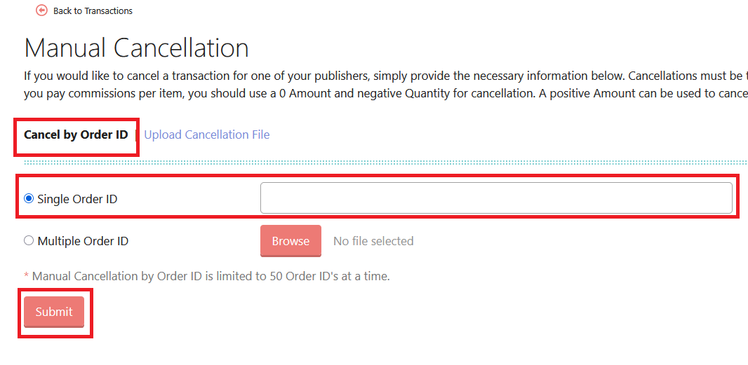 Canceling Transactions - Processing One Record at a Time – Linkshare EC ...